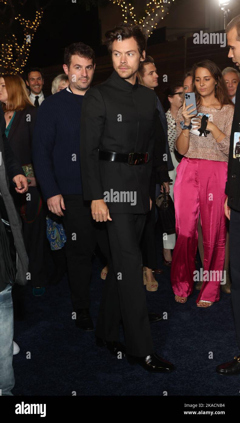 Los Angeles, Ca. 1st Nov, 2022. Harry Styles at the LA premiere of My ...