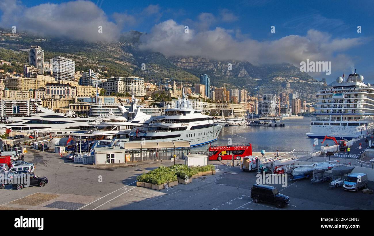Beautiful Monte Carlo a principality of Monaco on the European coast ...