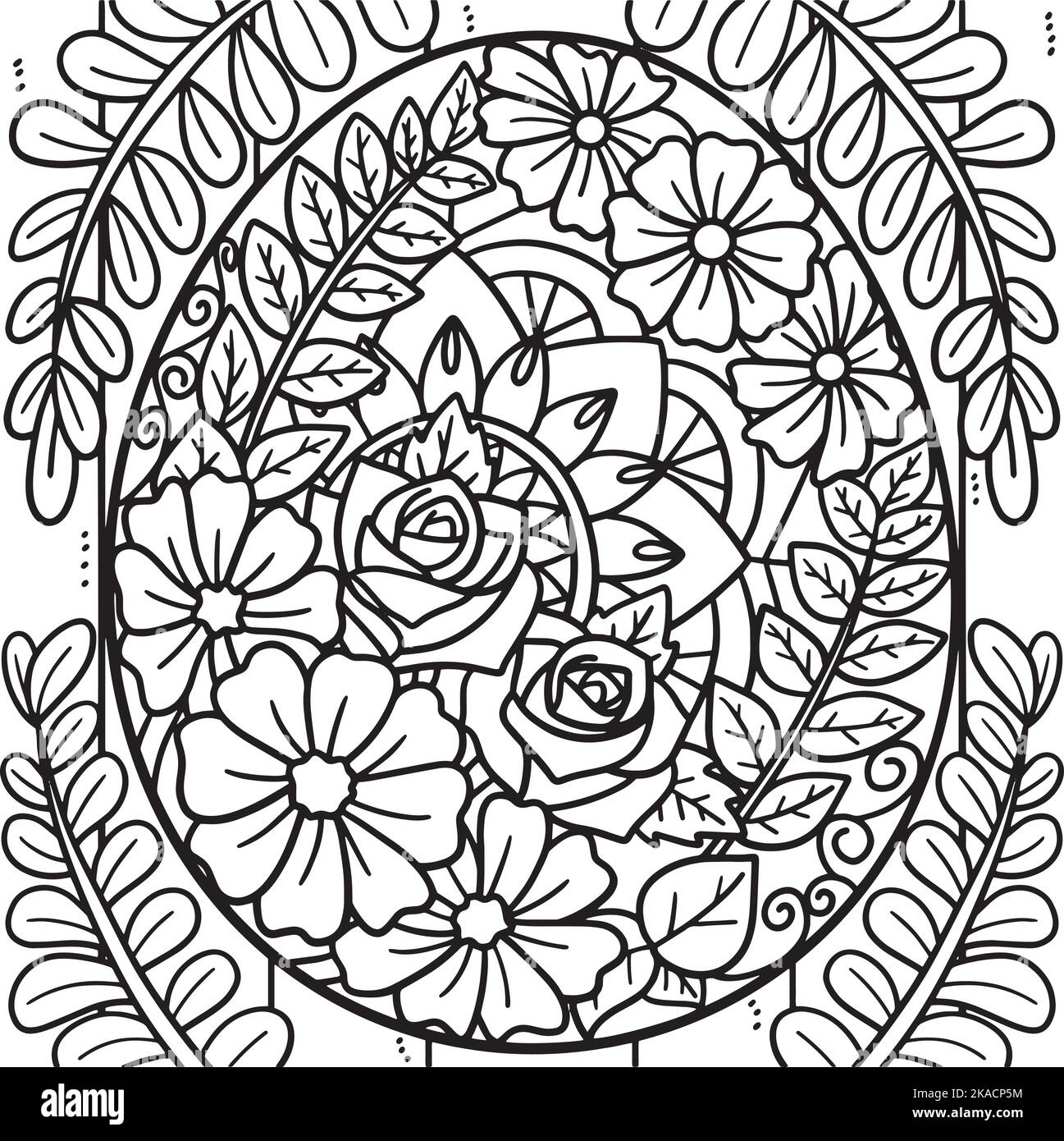 Coloring floral hi-res stock photography and images - Alamy