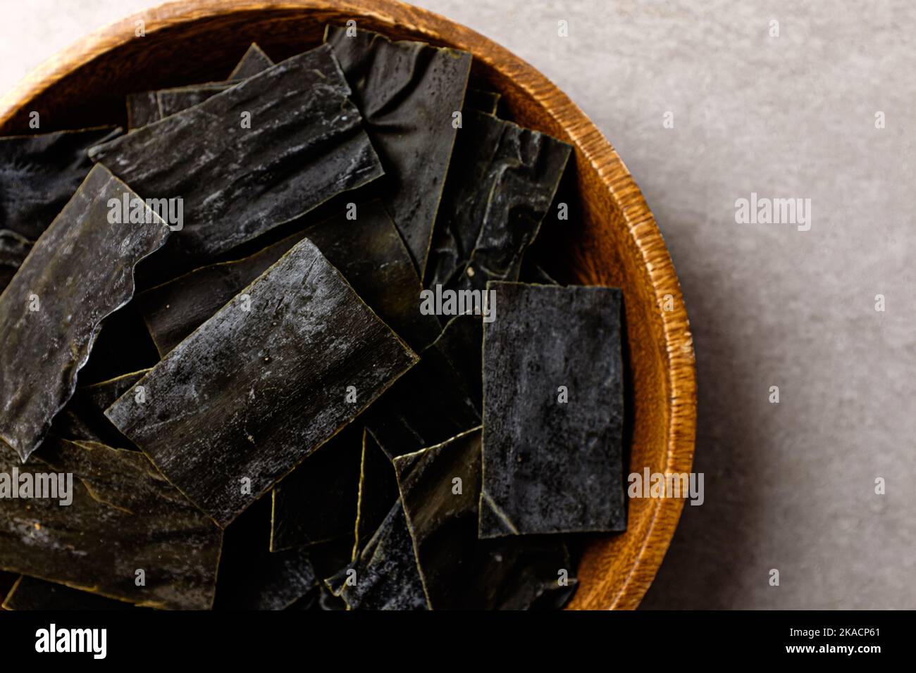 dried kelp cut into squares Stock Photo - Alamy