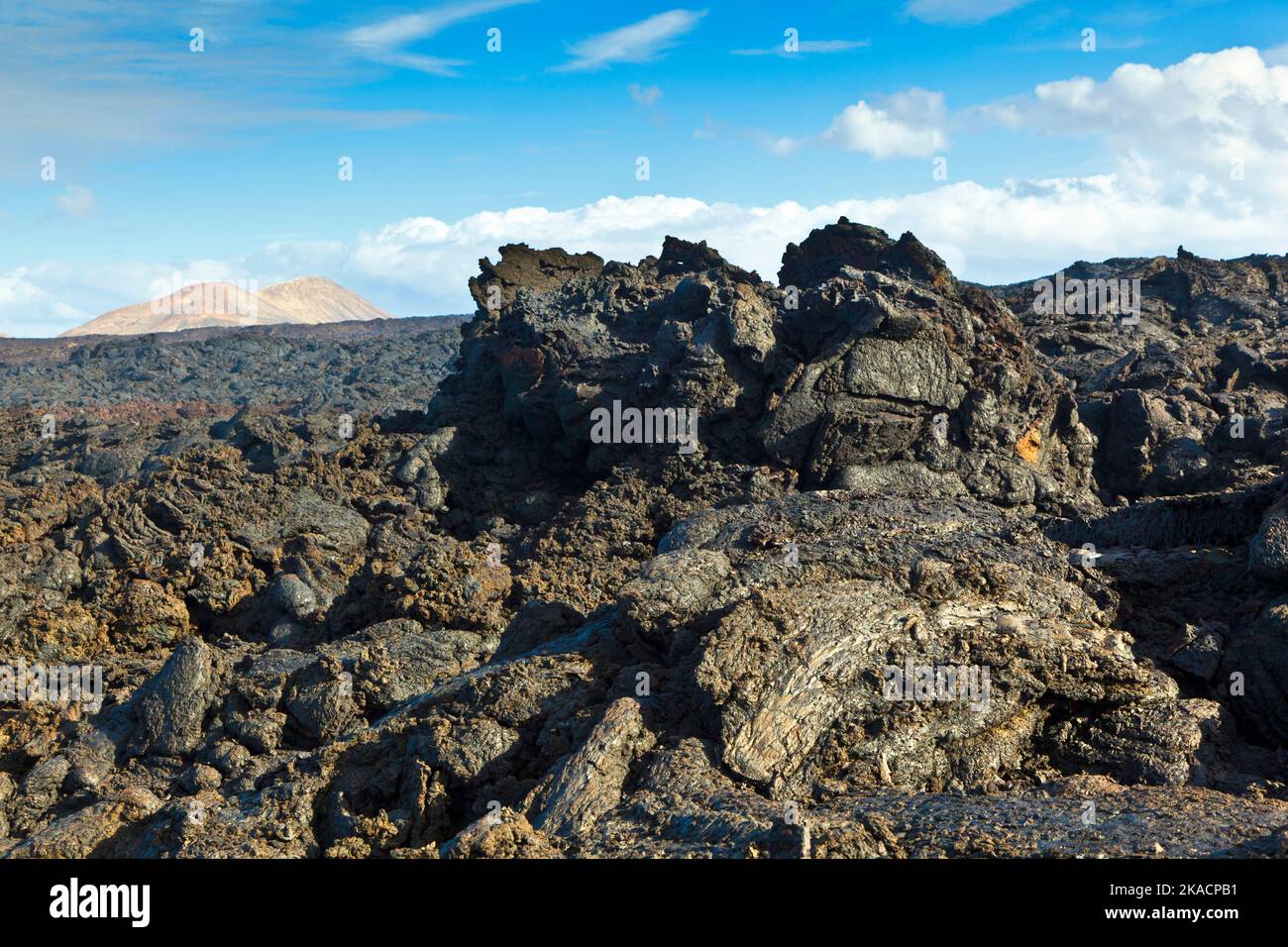 Stones of volcanic flow give a beautiful natural structure Stock Photo ...