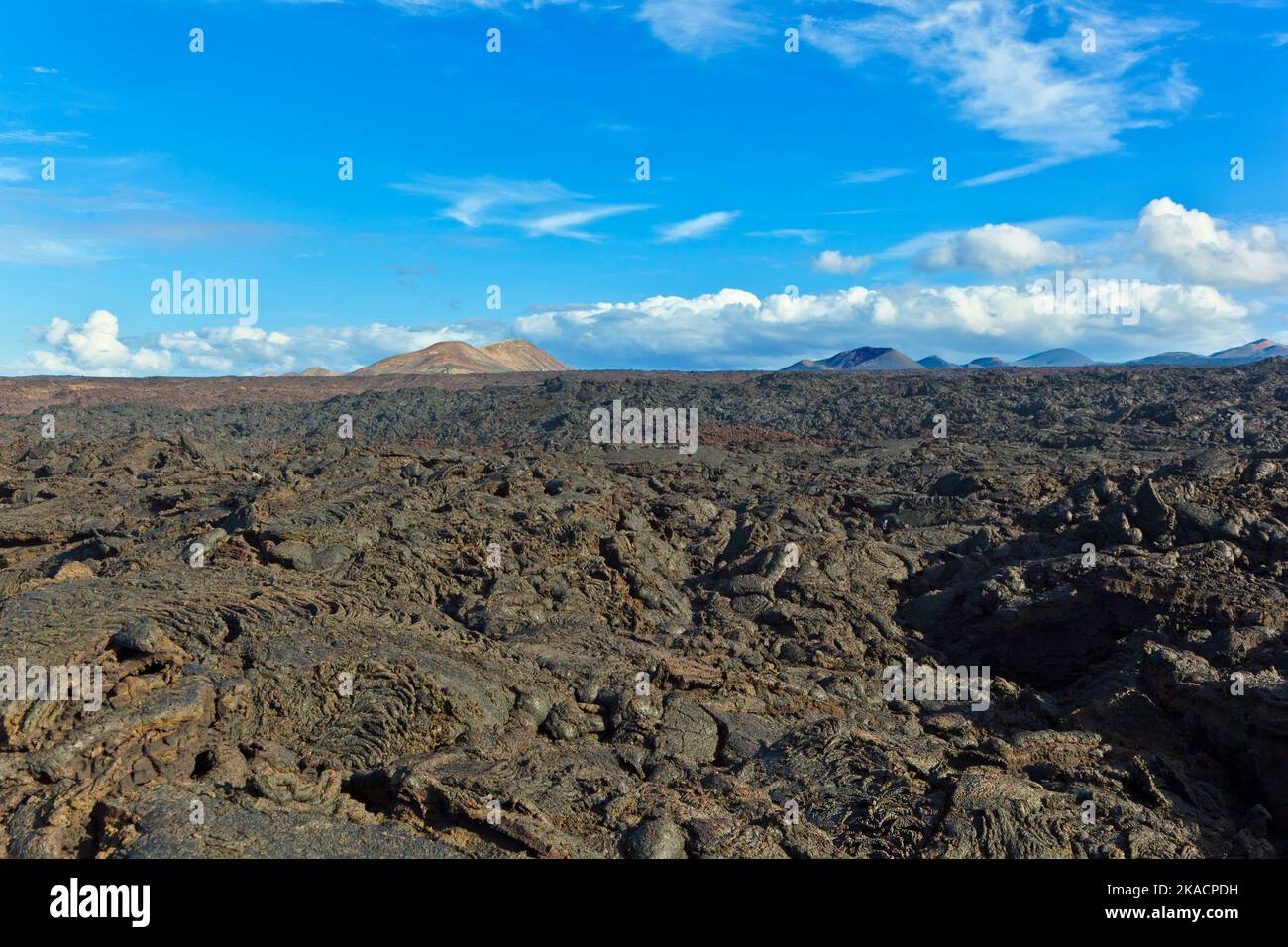 Stones of volcanic flow give a beautiful natural structure Stock Photo ...