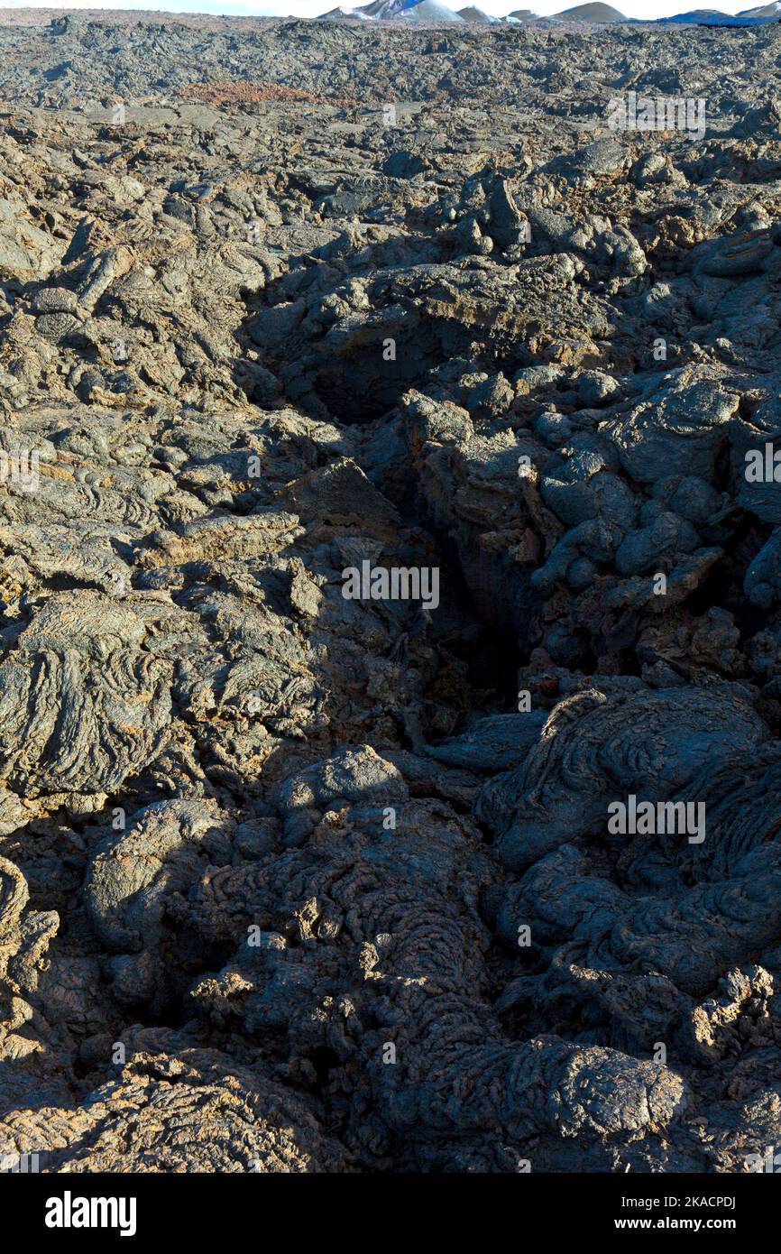 Stones of volcanic flow give a beautiful natural structure Stock Photo ...