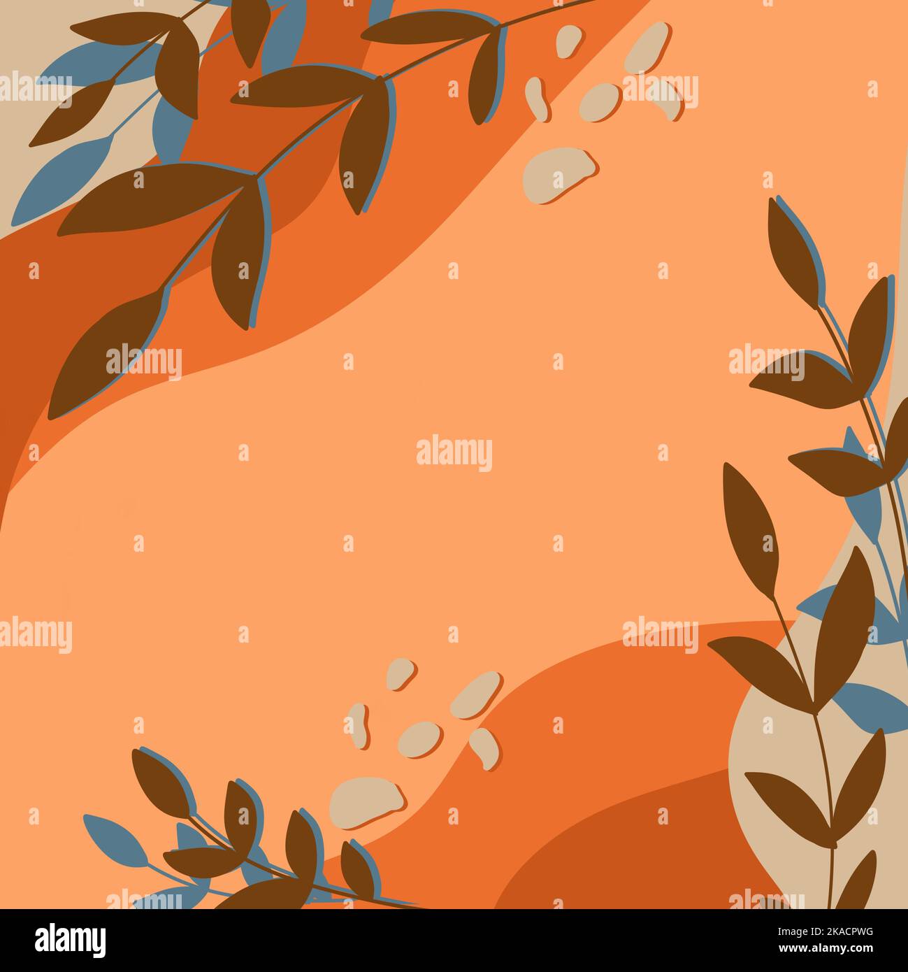 Abstract boho background, modern cover color beige. Colorful minimal ...