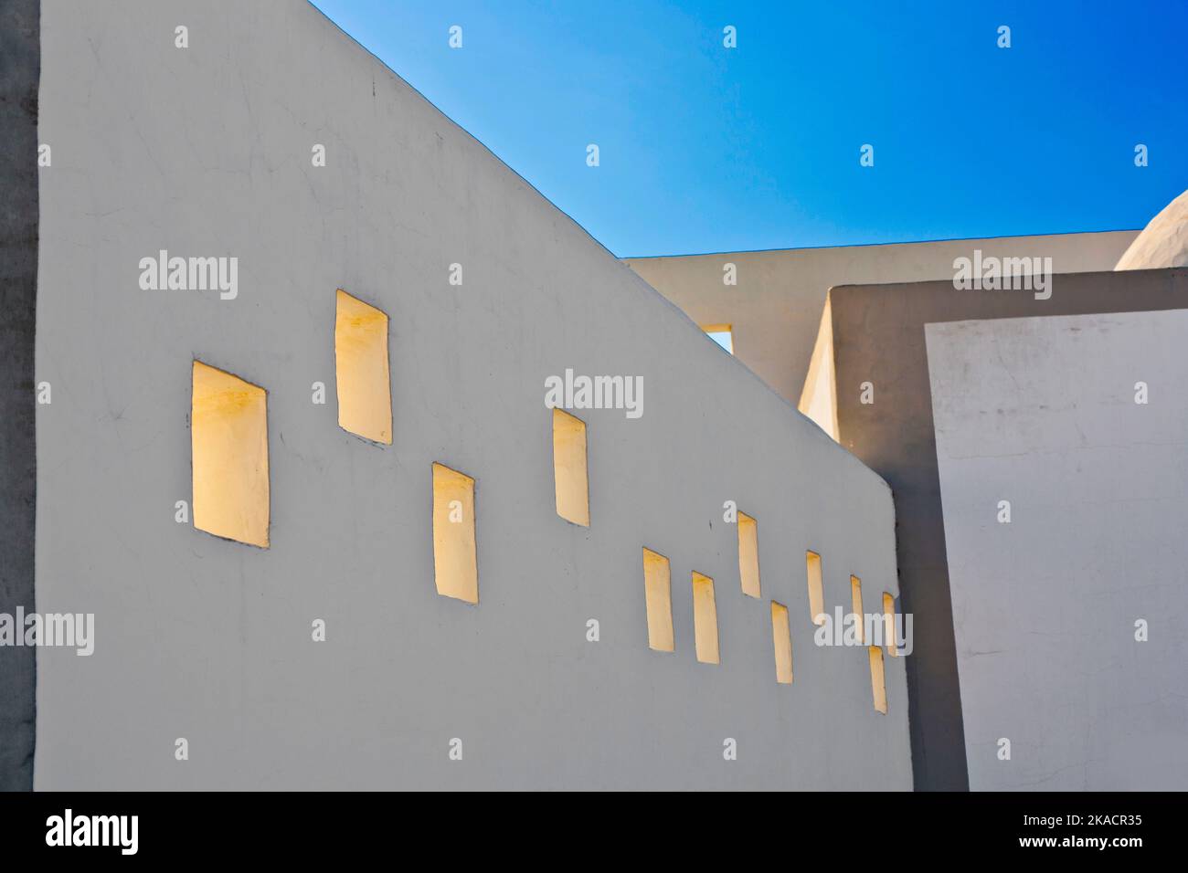 facade of house with open windows in sunlight Stock Photo - Alamy