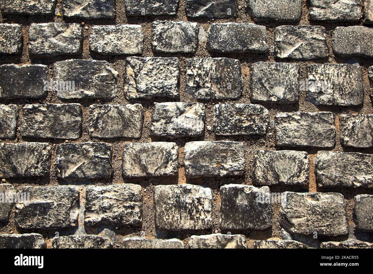 old harmonic cobble stone street Stock Photo - Alamy