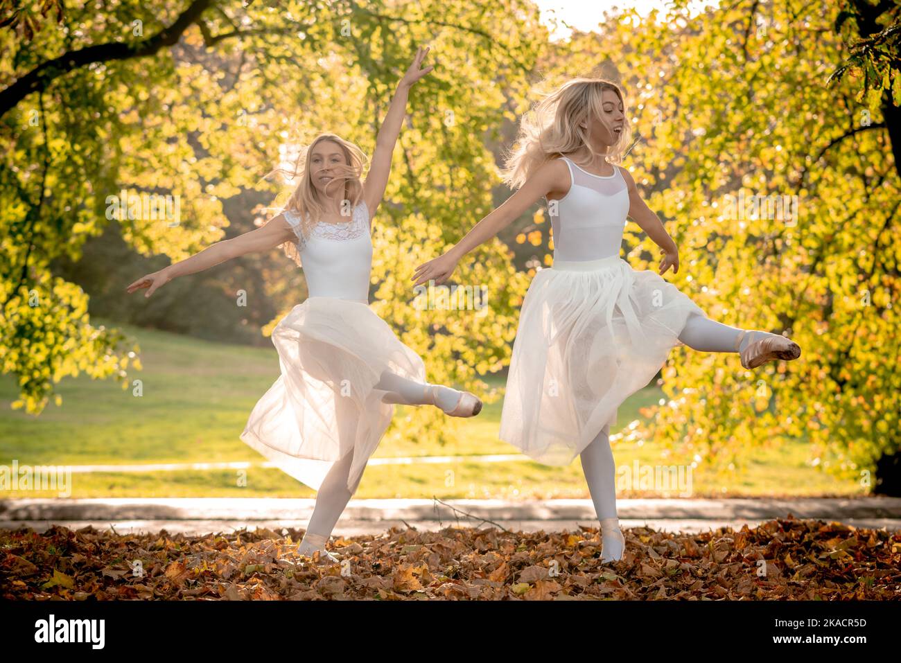London, UK. 2nd November, 2022. World Ballet Day: Twins Abigail and ...