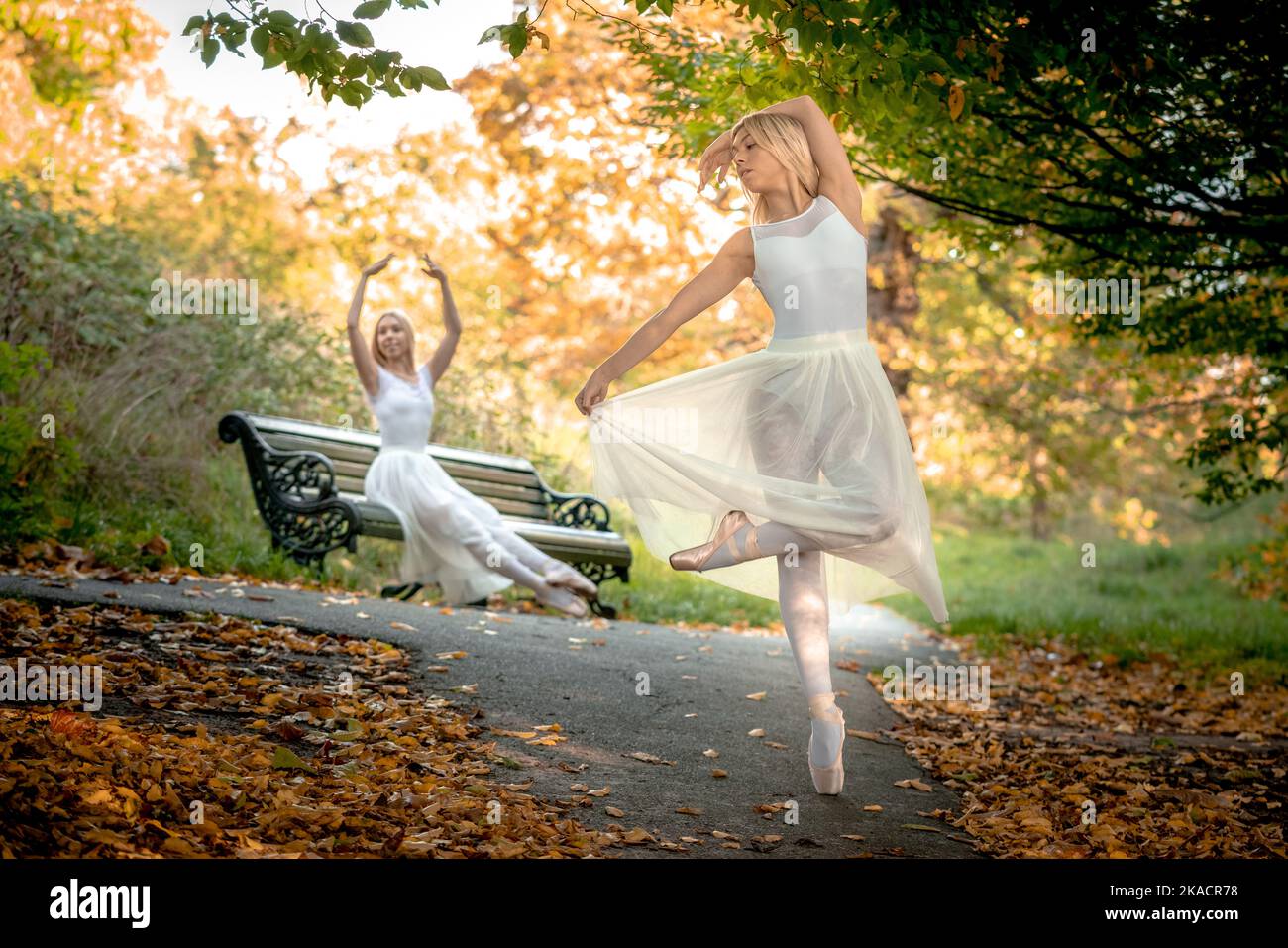London, UK. 2nd November, 2022. World Ballet Day: Twins Abigail and ...
