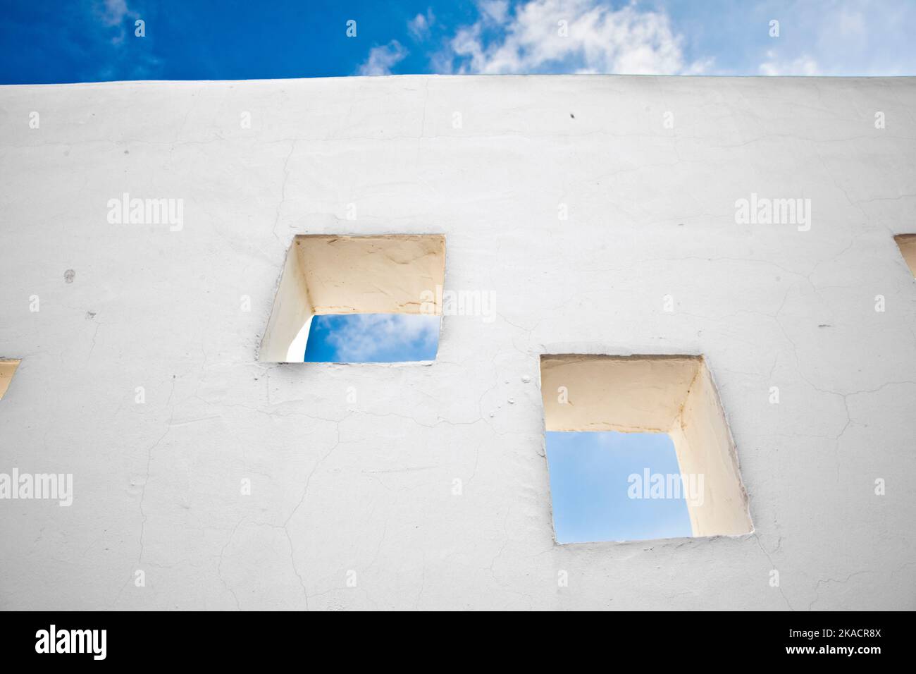window with sky at wall in harmony Stock Photo - Alamy