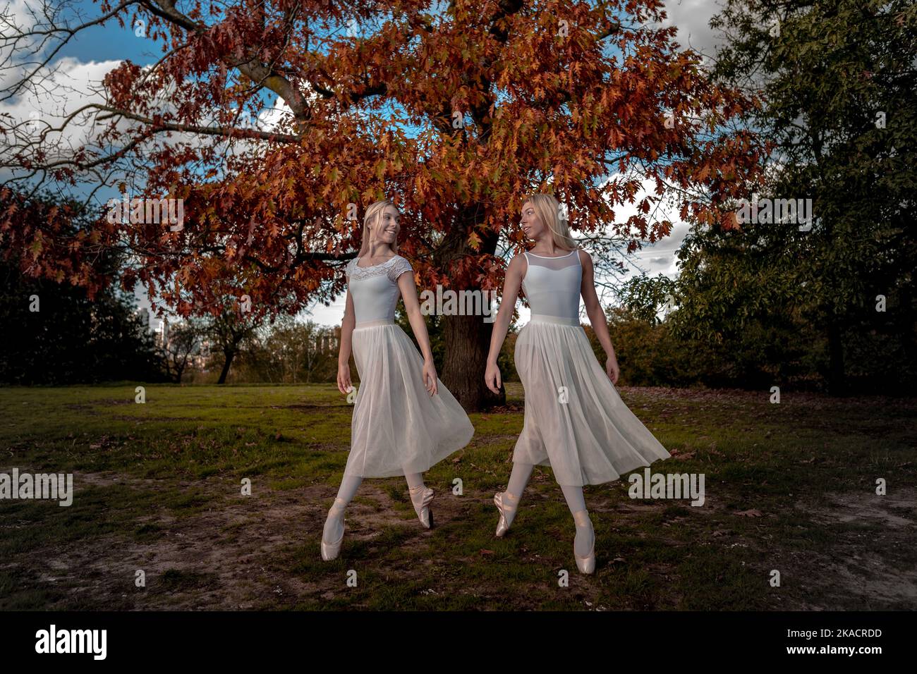 London, UK. 2nd November, 2022. World Ballet Day: Twins Abigail and ...