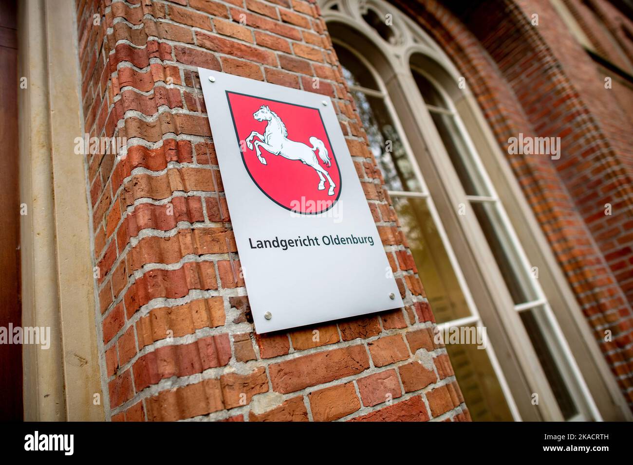 Oldenburg, Germany. 02nd Nov, 2022. A sign with the Lower Saxony state ...