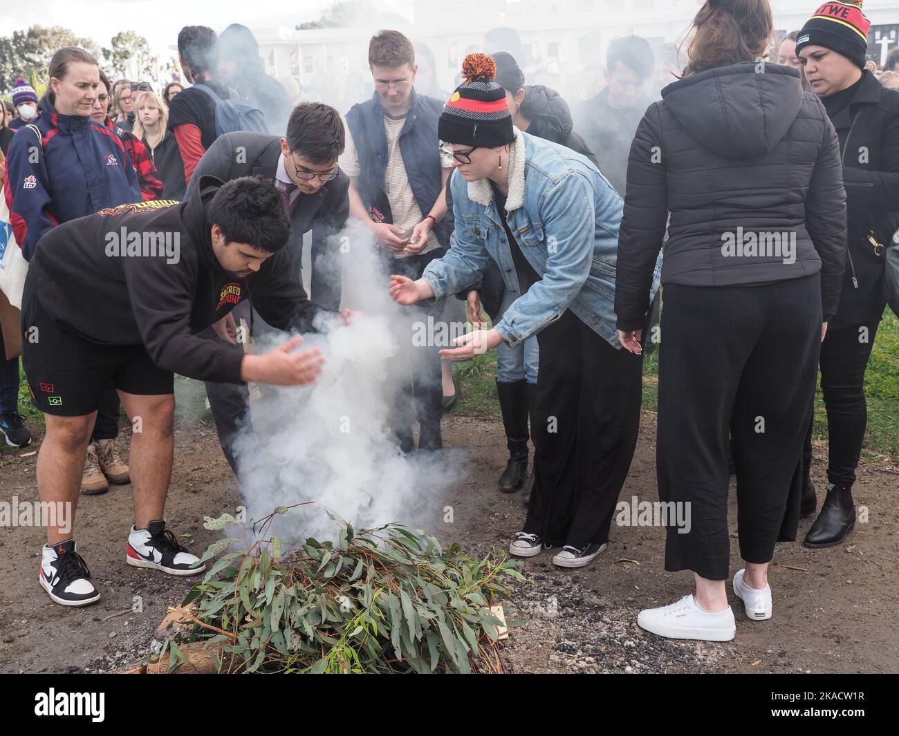 Canberra, Australia, 02/11/2022, Hundreds of people gathered at the ...