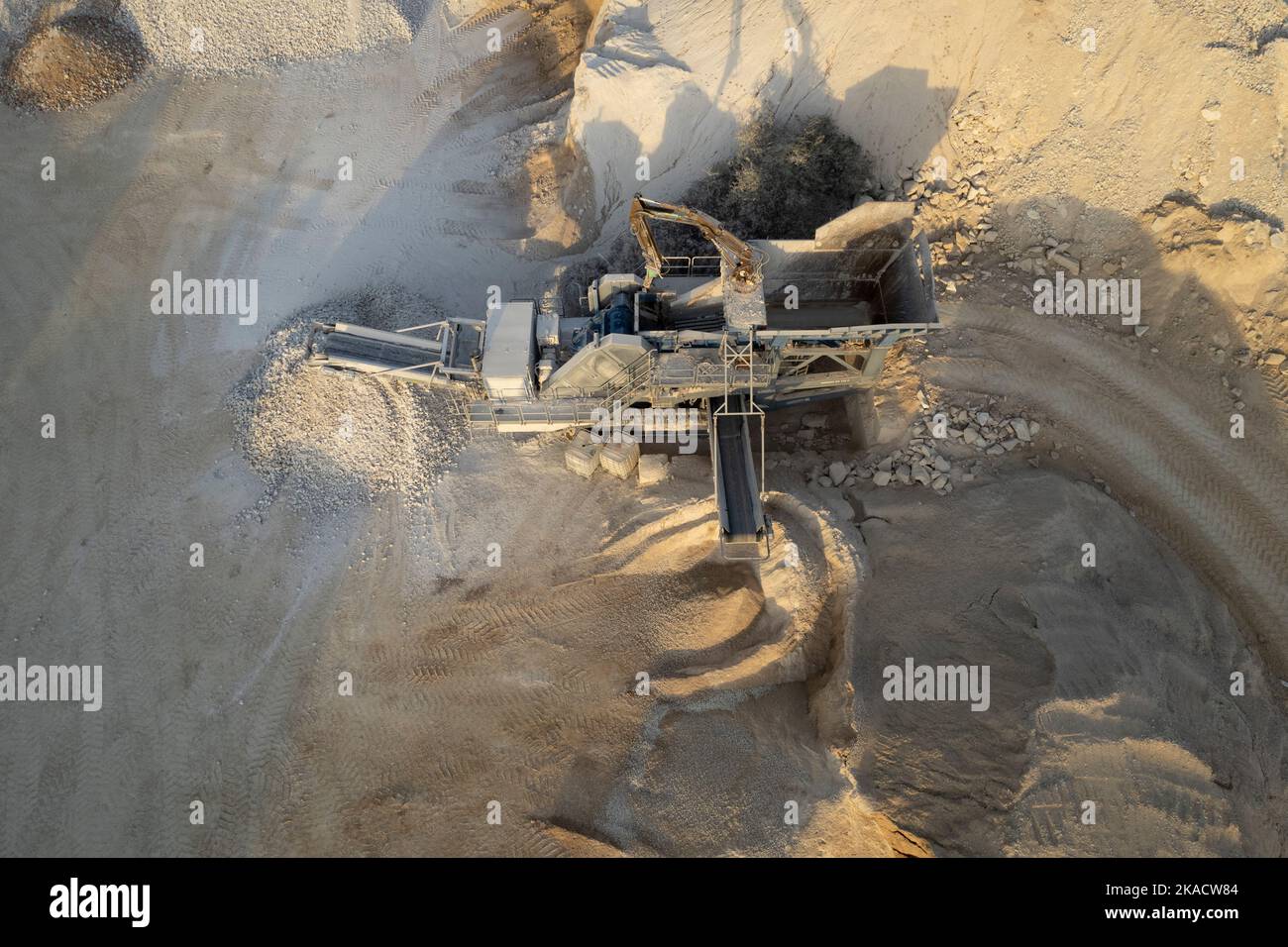 Aerial photographic documentation of a factory for the production of ...