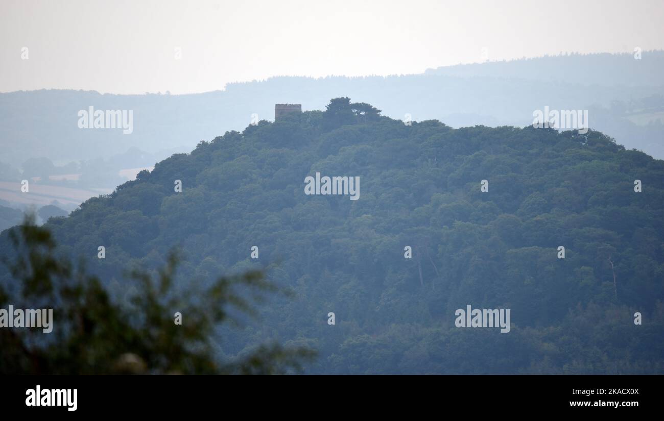 The view towards Dunster from Minehead in Somerset Stock Photo - Alamy