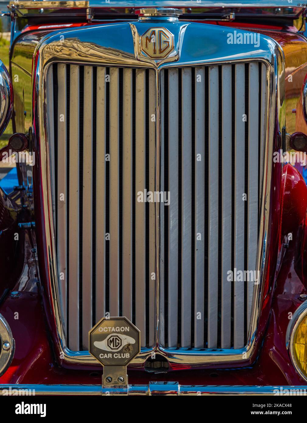 1959 MG on display in Gloucester city centre Stock Photo - Alamy