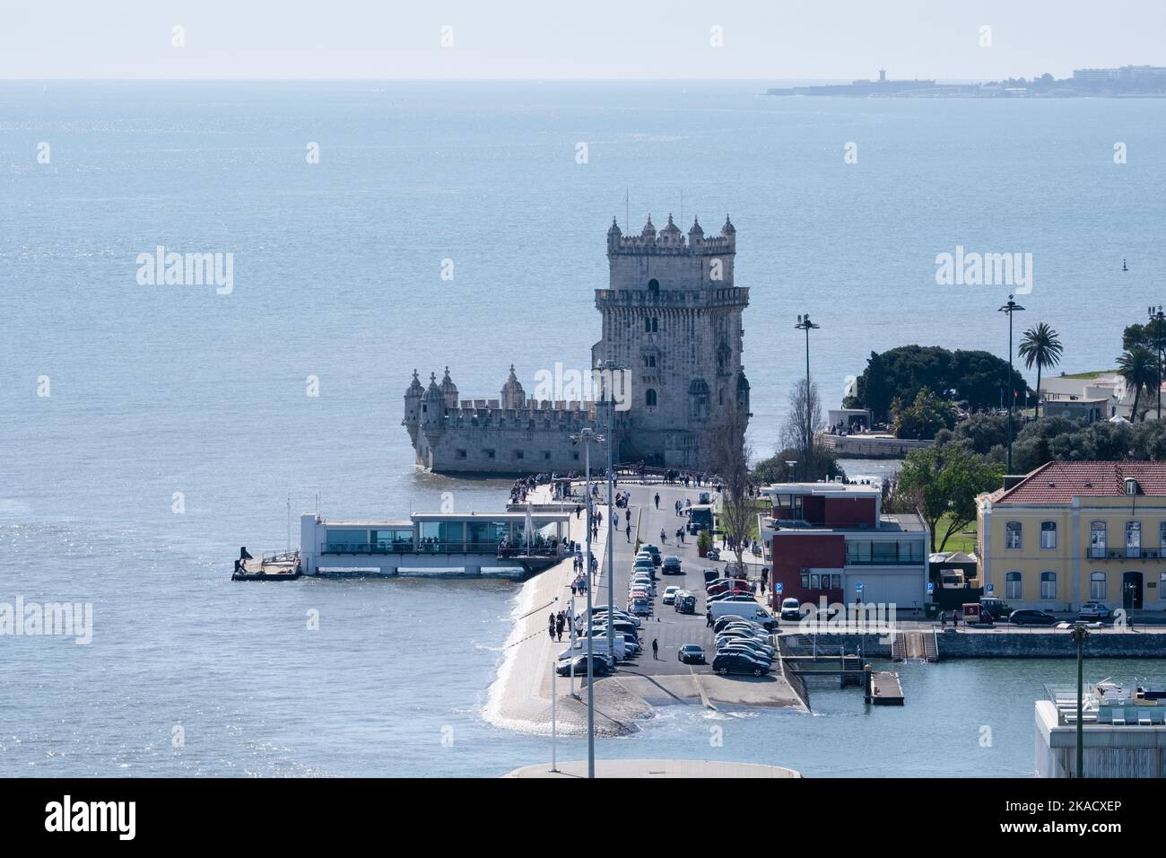 Torre de Belém (Belem Tower), Lisbon, Portugal, March 2022. Photo ...