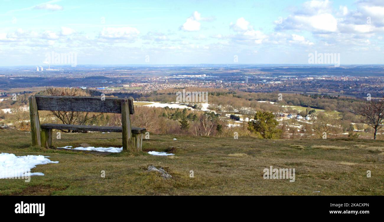 Bench in landscape hi-res stock photography and images - Alamy