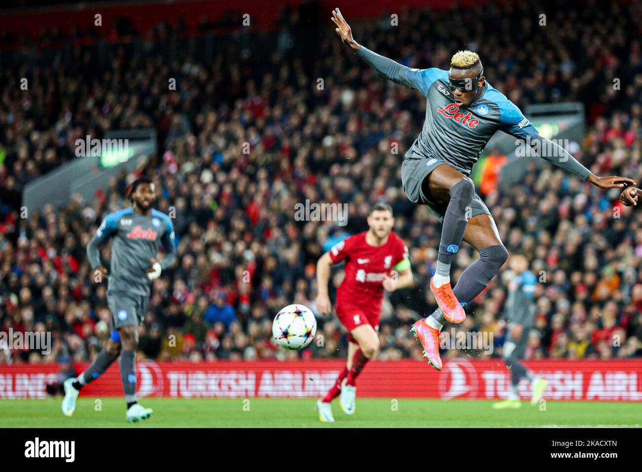 Liverpool, UK. 01st Nov, 2022. Victor Osimhen of Napoli during the UEFA ...