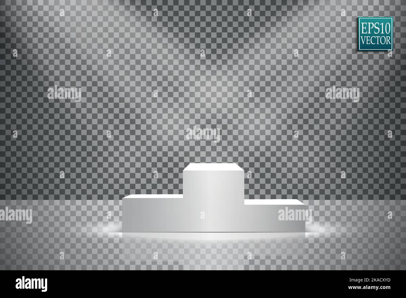 Vector Spotlights. Scene. Light Effects Podium. Light Stock Vector ...