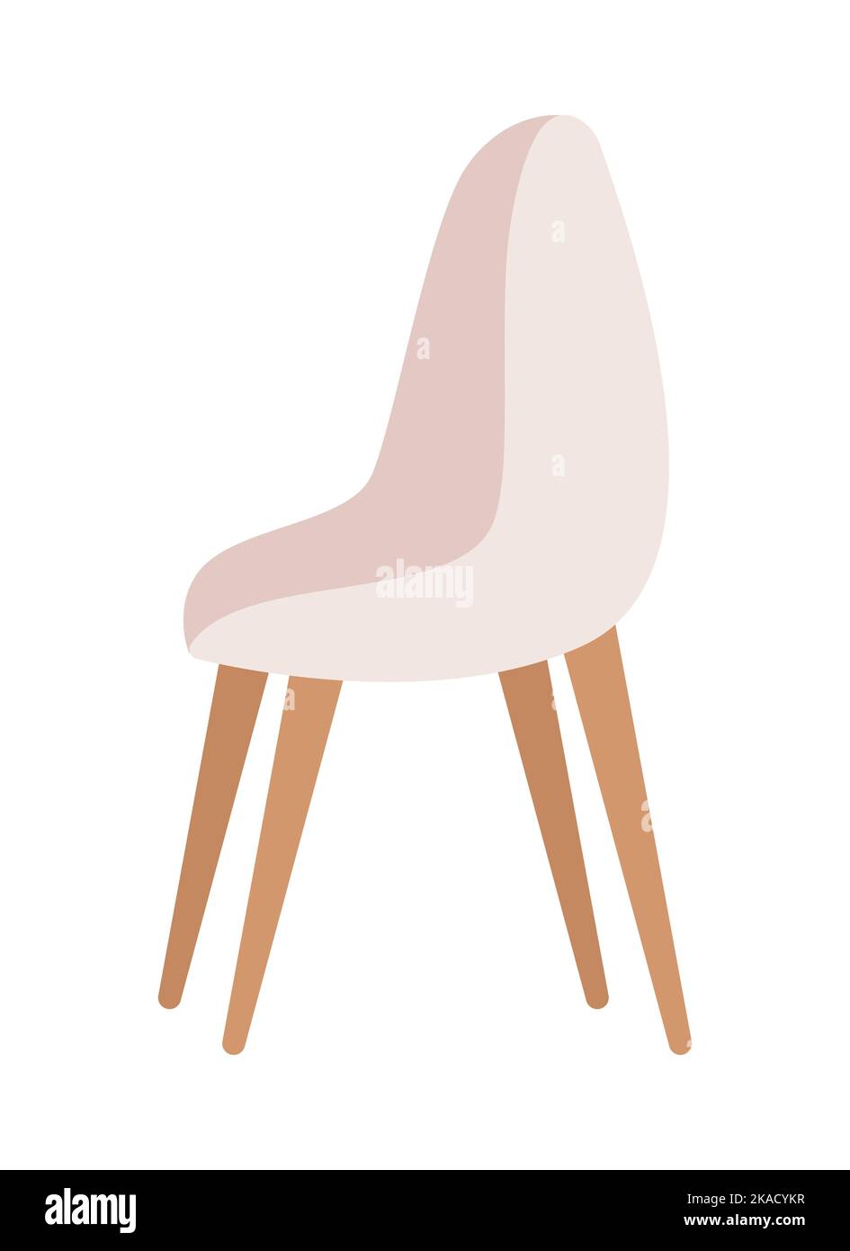 Comfortable chair semi flat color vector object Stock Vector Image ...