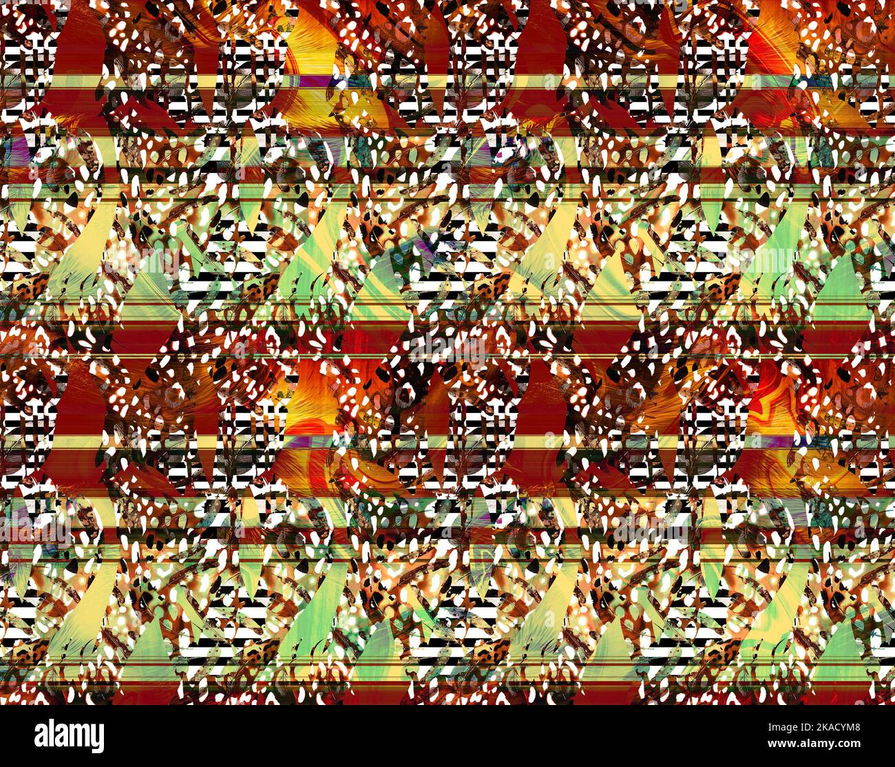 Colorful patterns fractal.Psychedelic fractal,texture of brush strokes ...