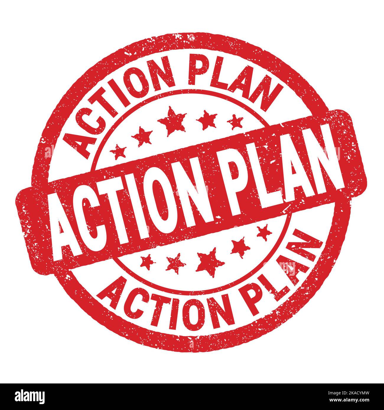 ACTION PLAN text written on red grungy stamp sign Stock Photo - Alamy