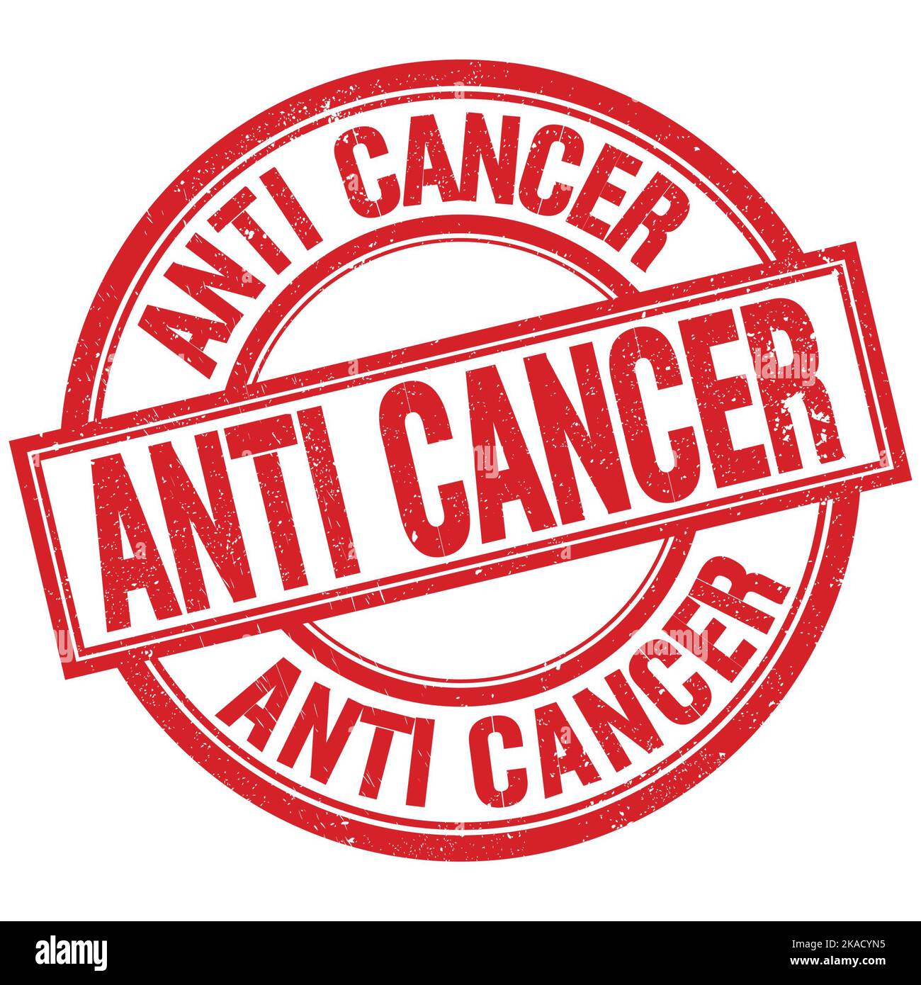 ANTI CANCER text written word on red round stamp sign Stock Photo - Alamy