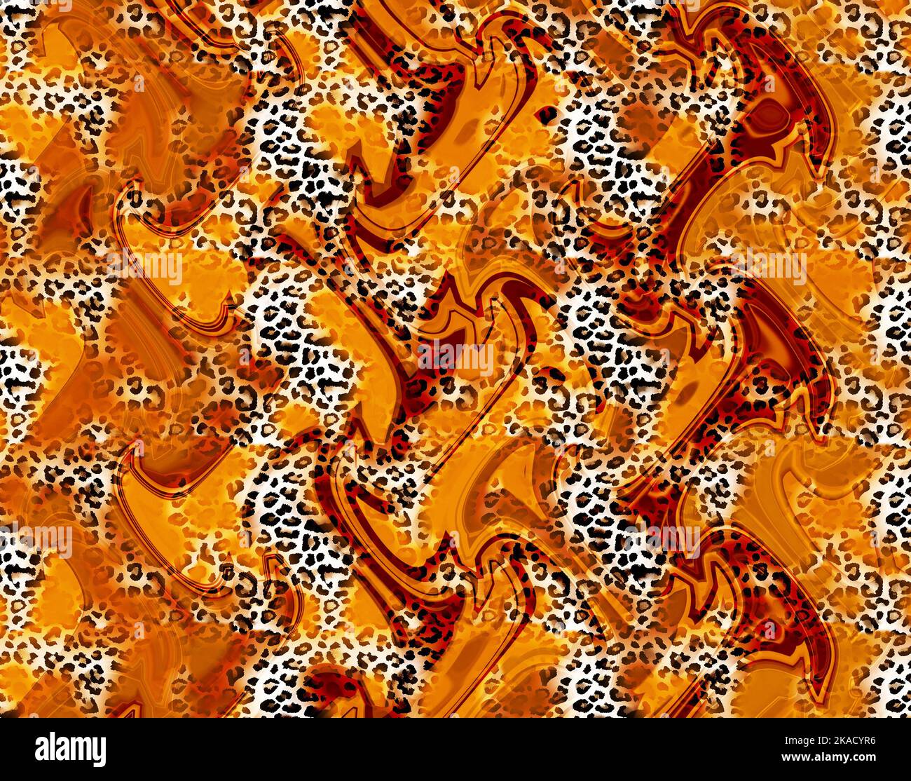 Colorful patterns fractal.Psychedelic fractal,texture of brush strokes ...