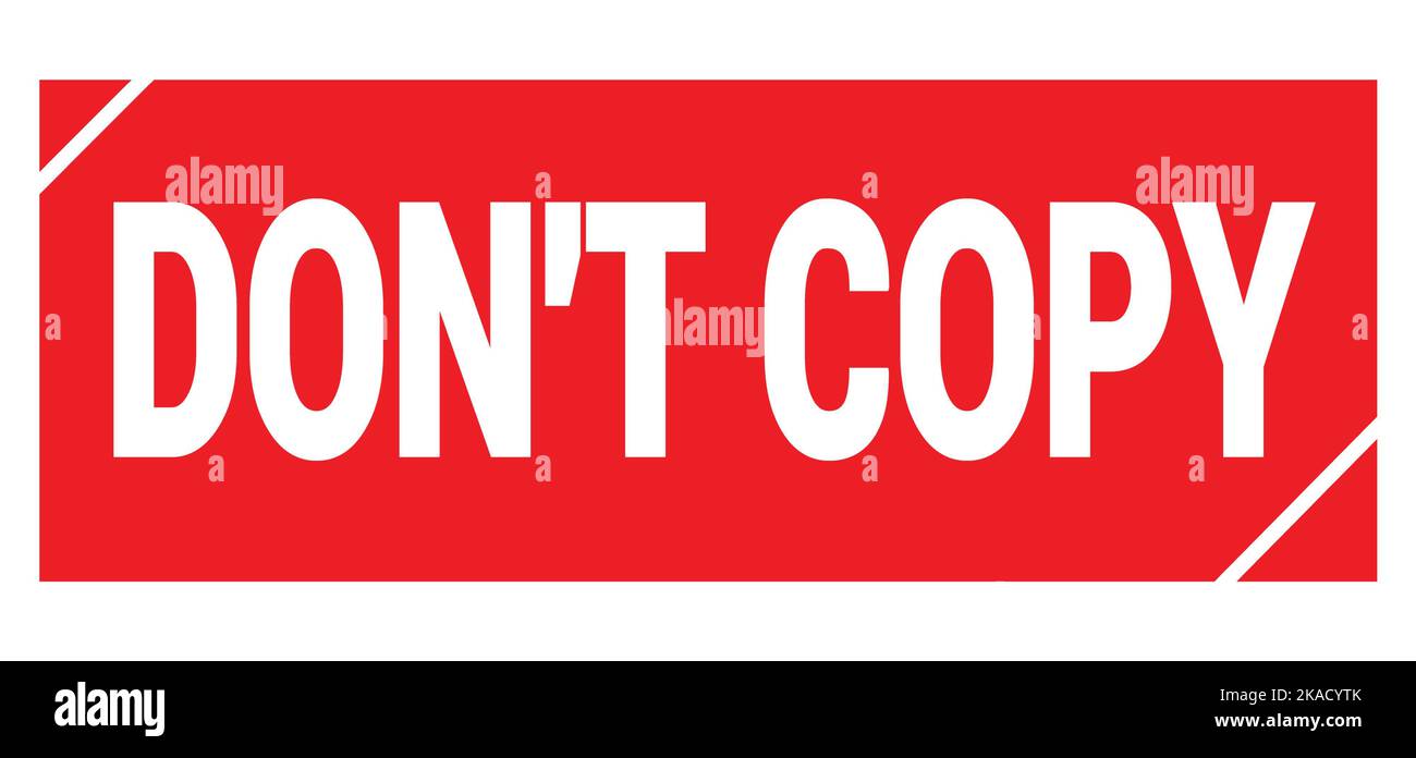 Dont copy stamp hi-res stock photography and images - Alamy