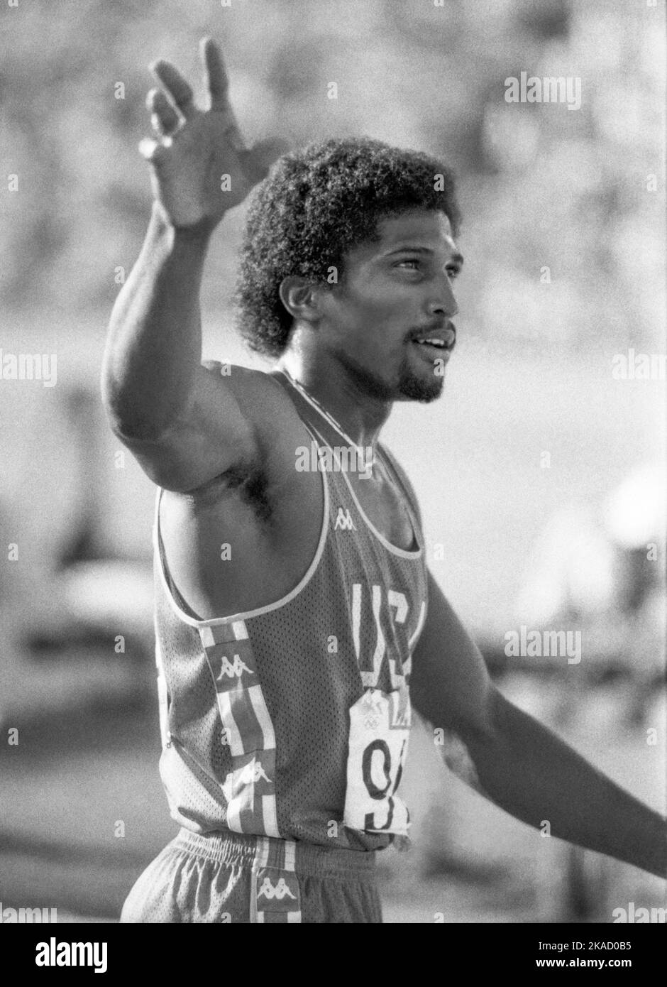 OLYMPIC SUMMERGAMES IN LOS ANGELES USA 1984 ROGER KINGDOM USA 110m ...