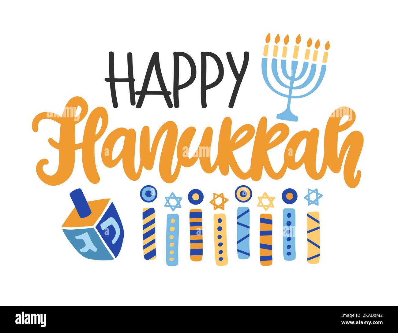 Happy Hanukkah banner template design Stock Vector Image & Art - Alamy