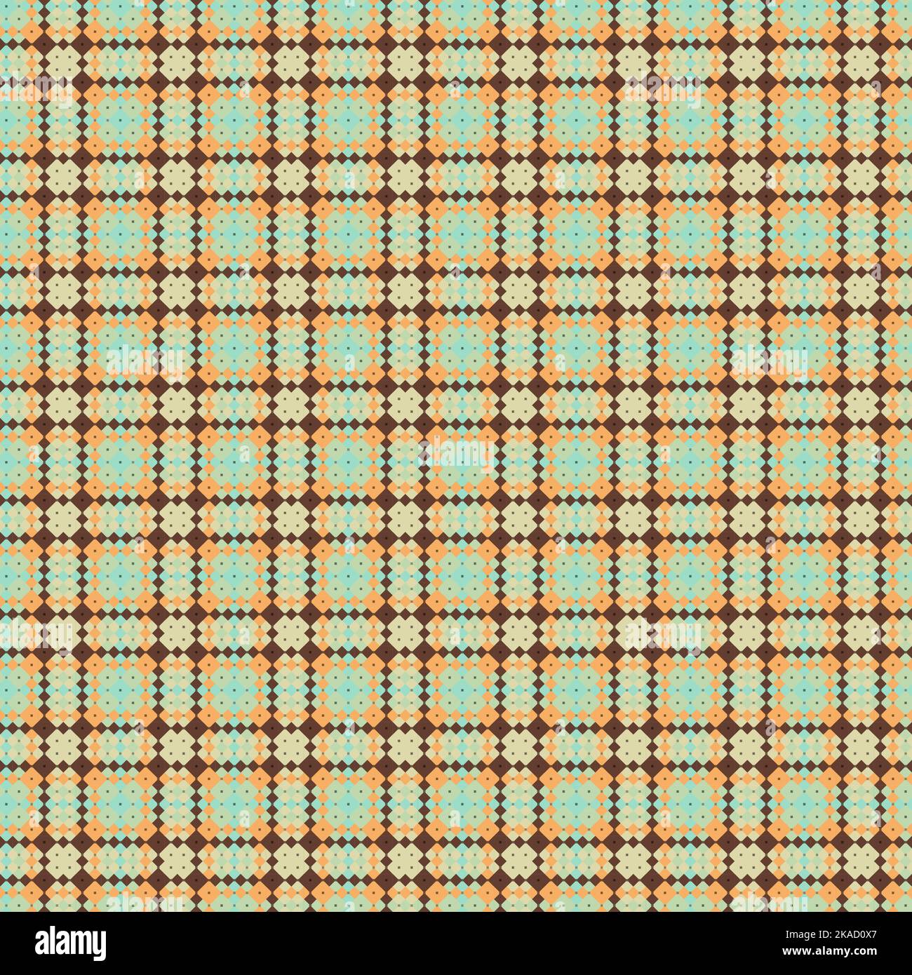 Decorative tartan geometric tiles pattern illustration Stock Vector ...