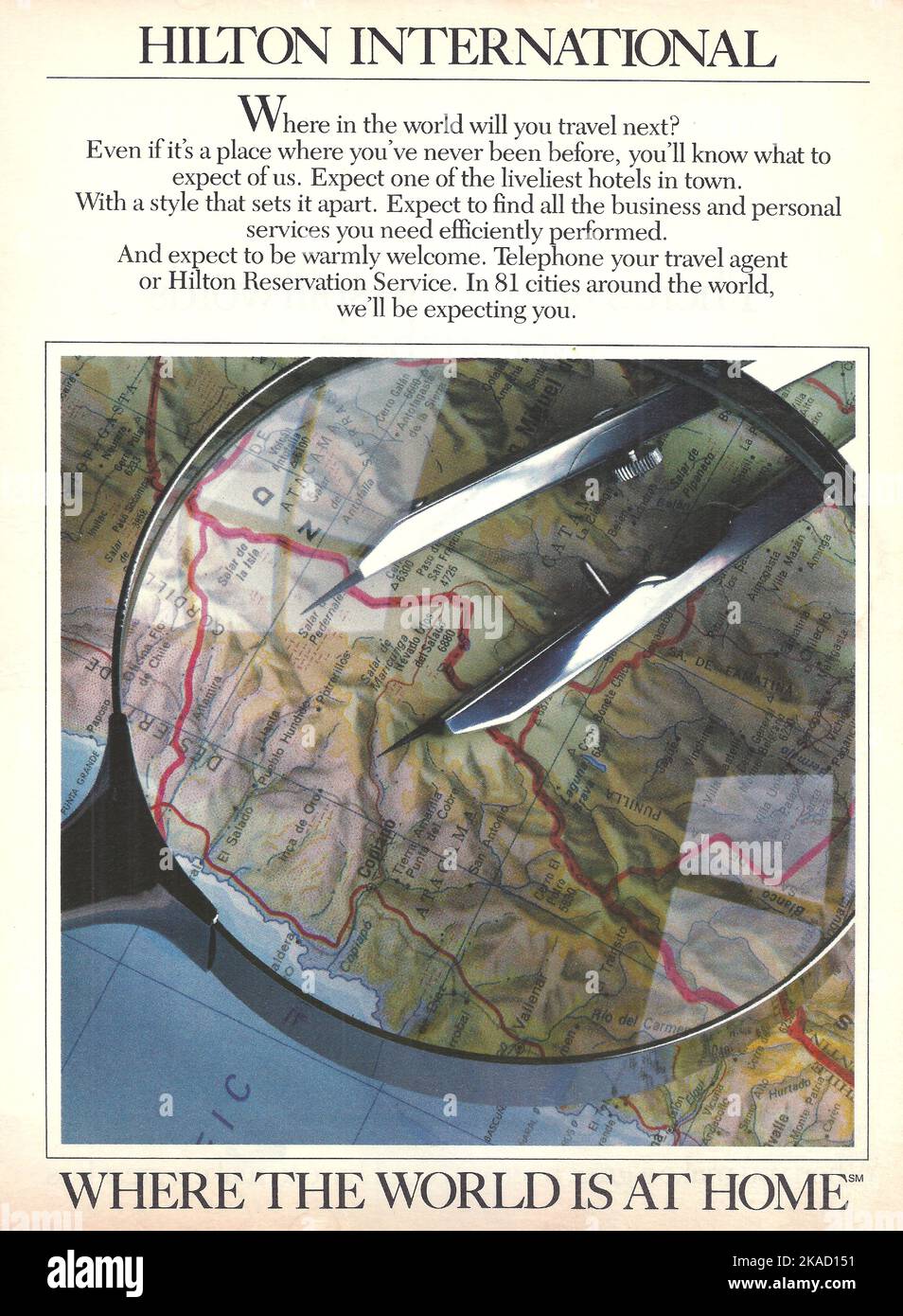 Hilton hotel vintage advertisement magazine advert Hilton advertisement ...