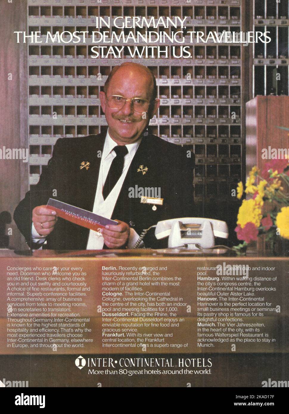 1980 hotel advertisement hi-res stock photography and images - Alamy