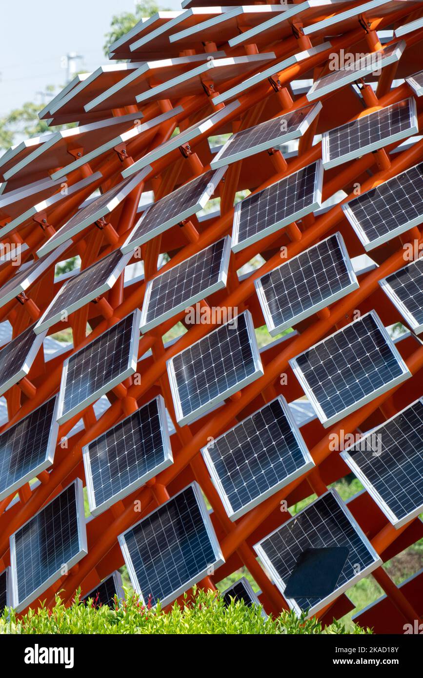 Solar panels, solar system technology solar cell in Taiwan Stock Photo ...