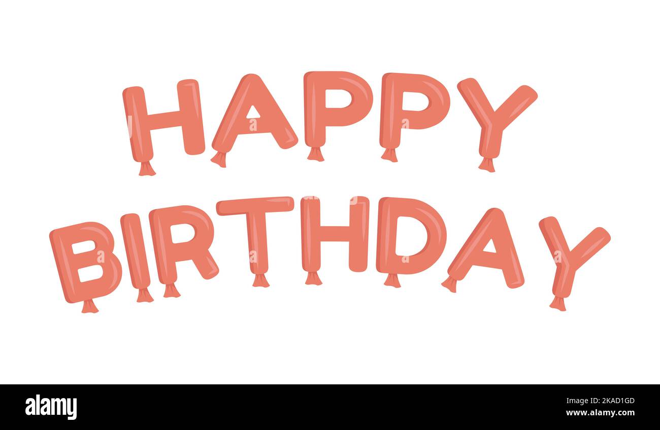 Animation happy birthday greetings text Stock Vector Images - Alamy
