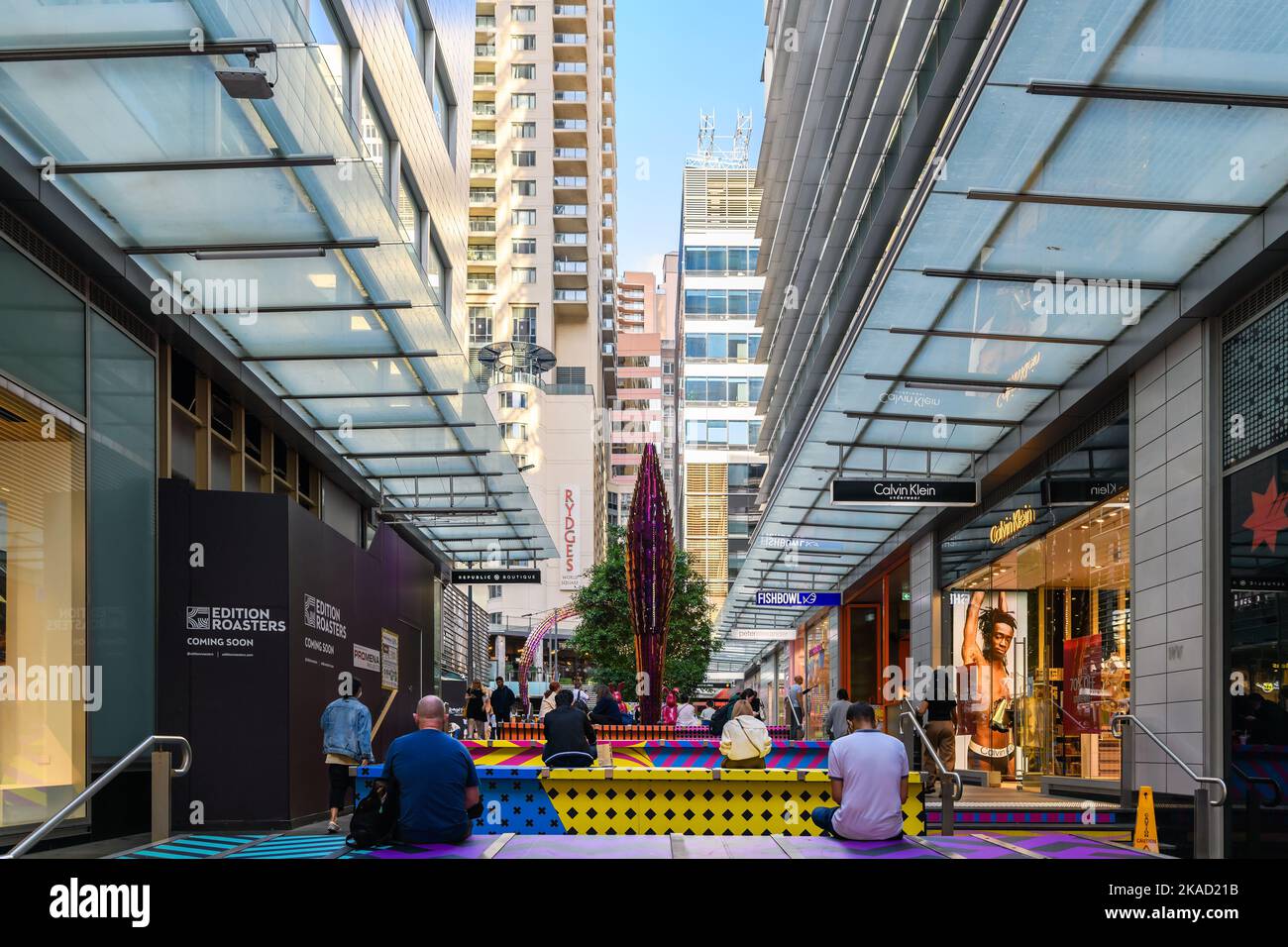 Sydney, NSW - April 16, 2022: World Square Premier Shopping District in ...