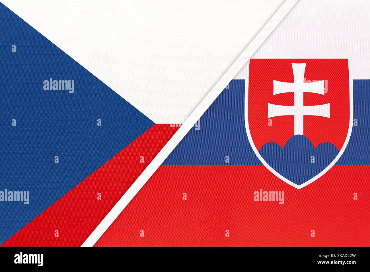 Czech Republic and Slovakia, symbol of country. Czechia vs Slovak ...