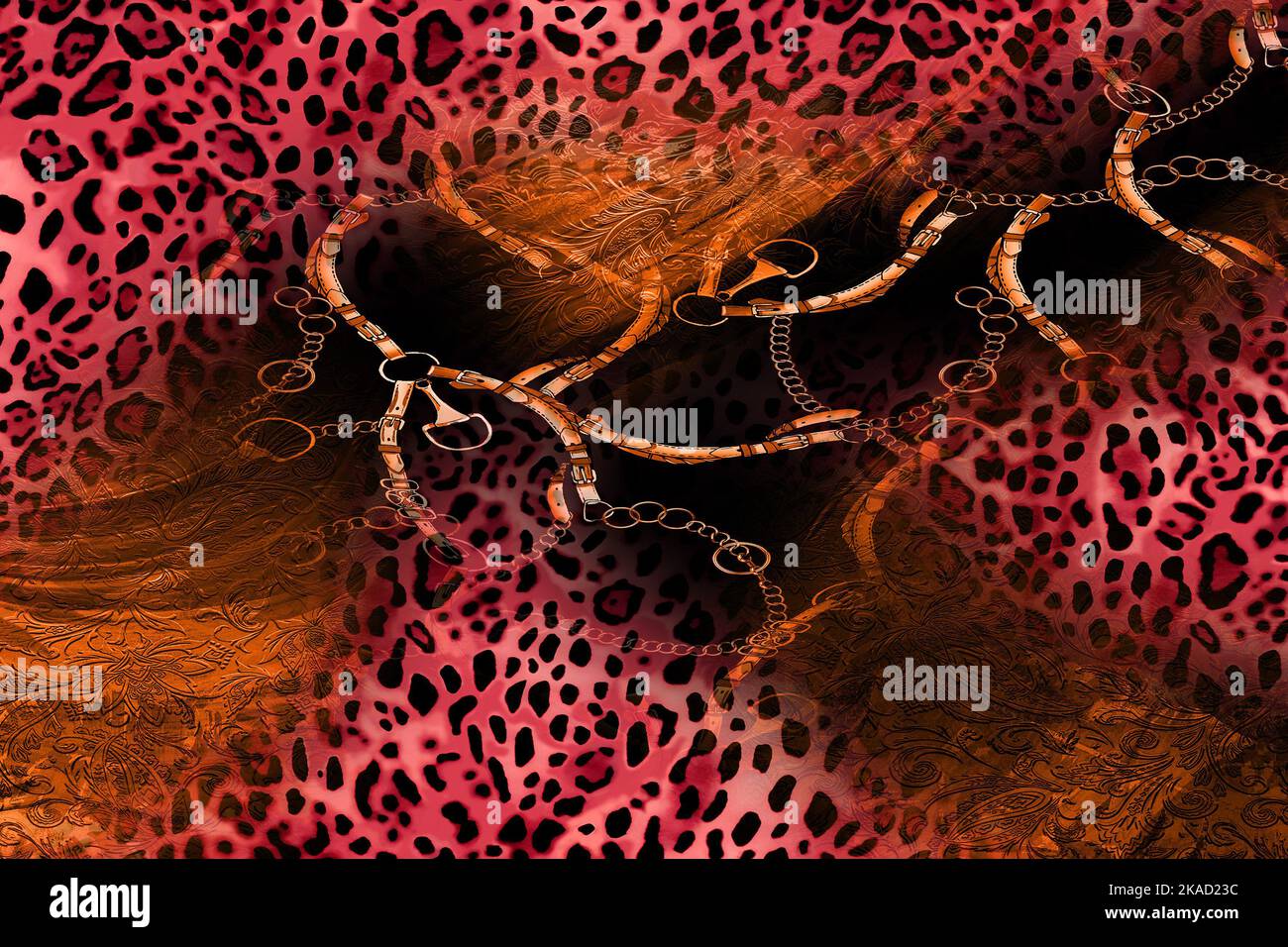 Colorful patterns fractal.Psychedelic fractal,texture of brush strokes ...