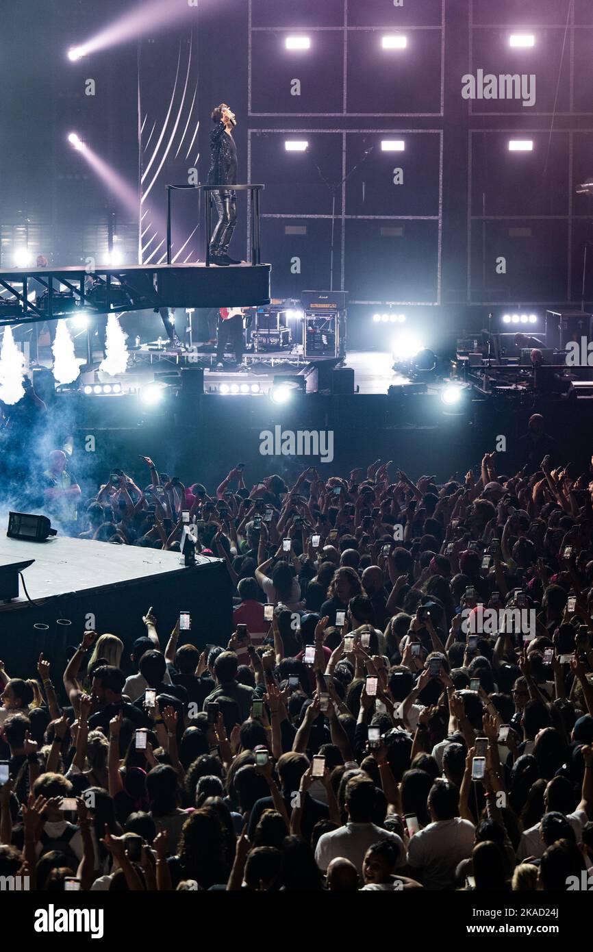 November 1, 2022, Italy: Concert of italian singer Cesare Cremoni at ...