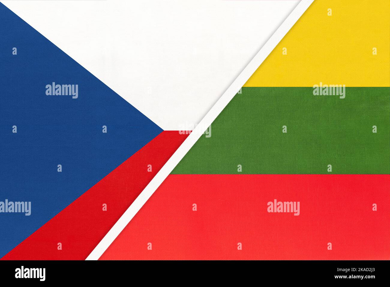 Czech Republic and Lithuania, symbol of country. Czechia vs Lithuanian ...