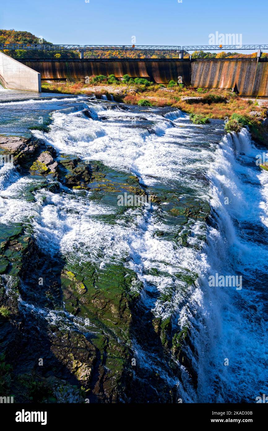 lake byllesby dam and cannon river near cannon falls minnesota Stock ...