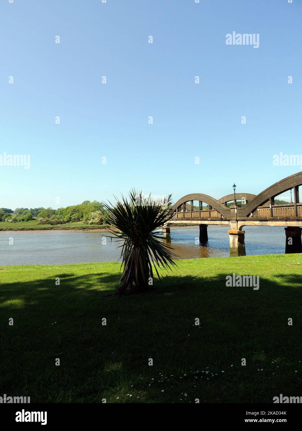 A view of the bridge over the river Dee at Kirkcudbright. it was built ...