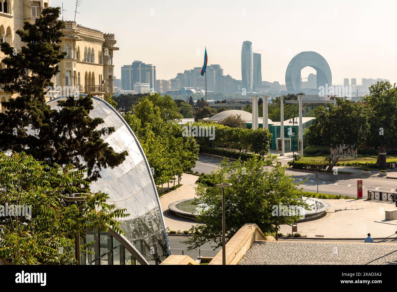 Old City in Baku. Traditional Medieval Architecture. Baku, Republic of ...