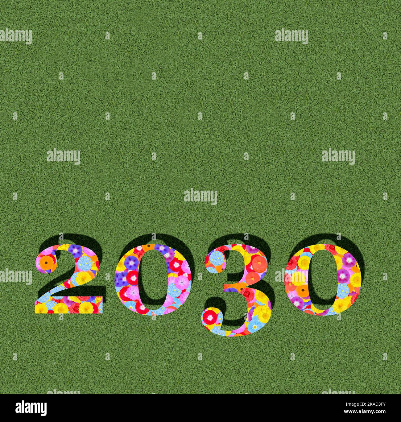 year 2030 by using image IDs 2KA2J50 and 2KACK1X Stock Photo - Alamy