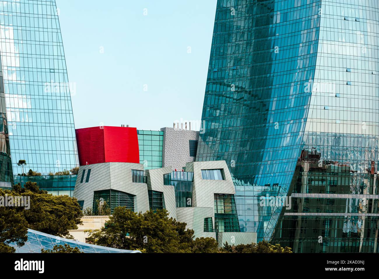 Baku Flame Towers is the tallest skyscraper in Baku, Azerbaijan ...