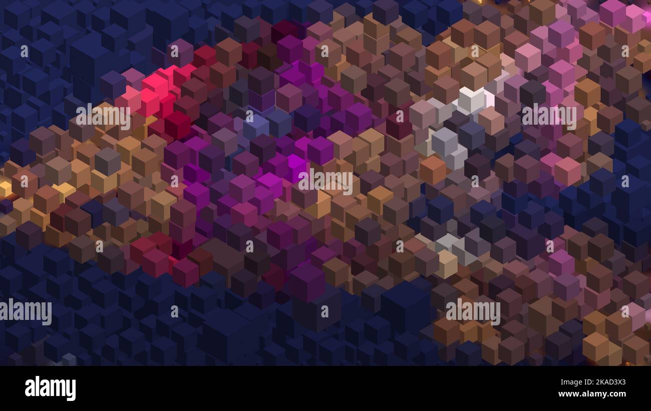 Abstract cubes shape background Stock Photo - Alamy