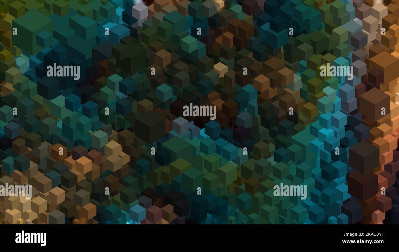 Abstract cubes shape background Stock Photo - Alamy