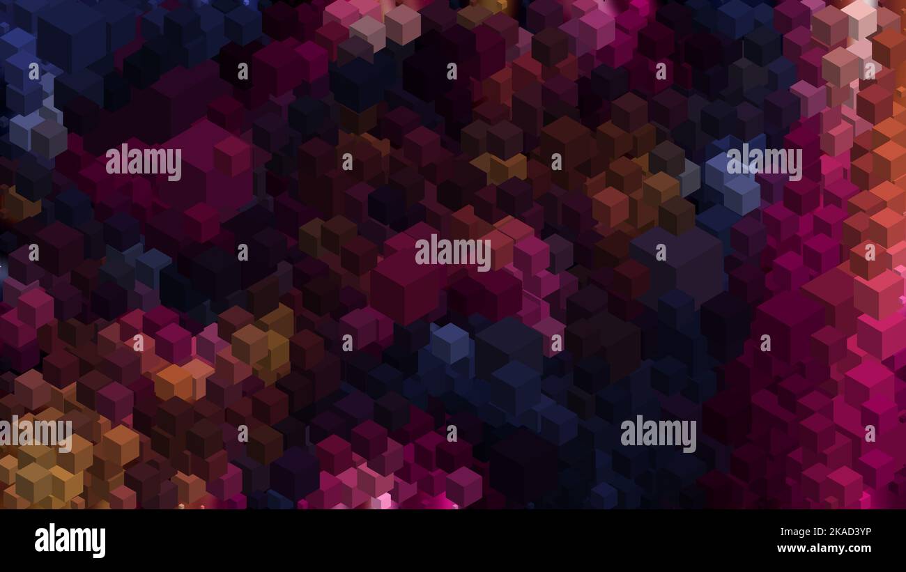 Abstract cubes shape background Stock Photo - Alamy