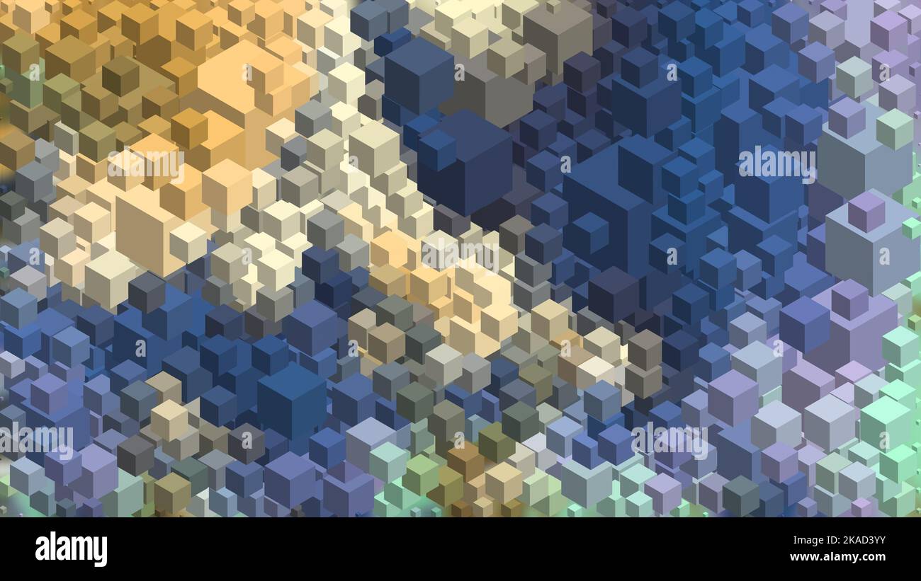 Abstract cubes shape background Stock Photo - Alamy